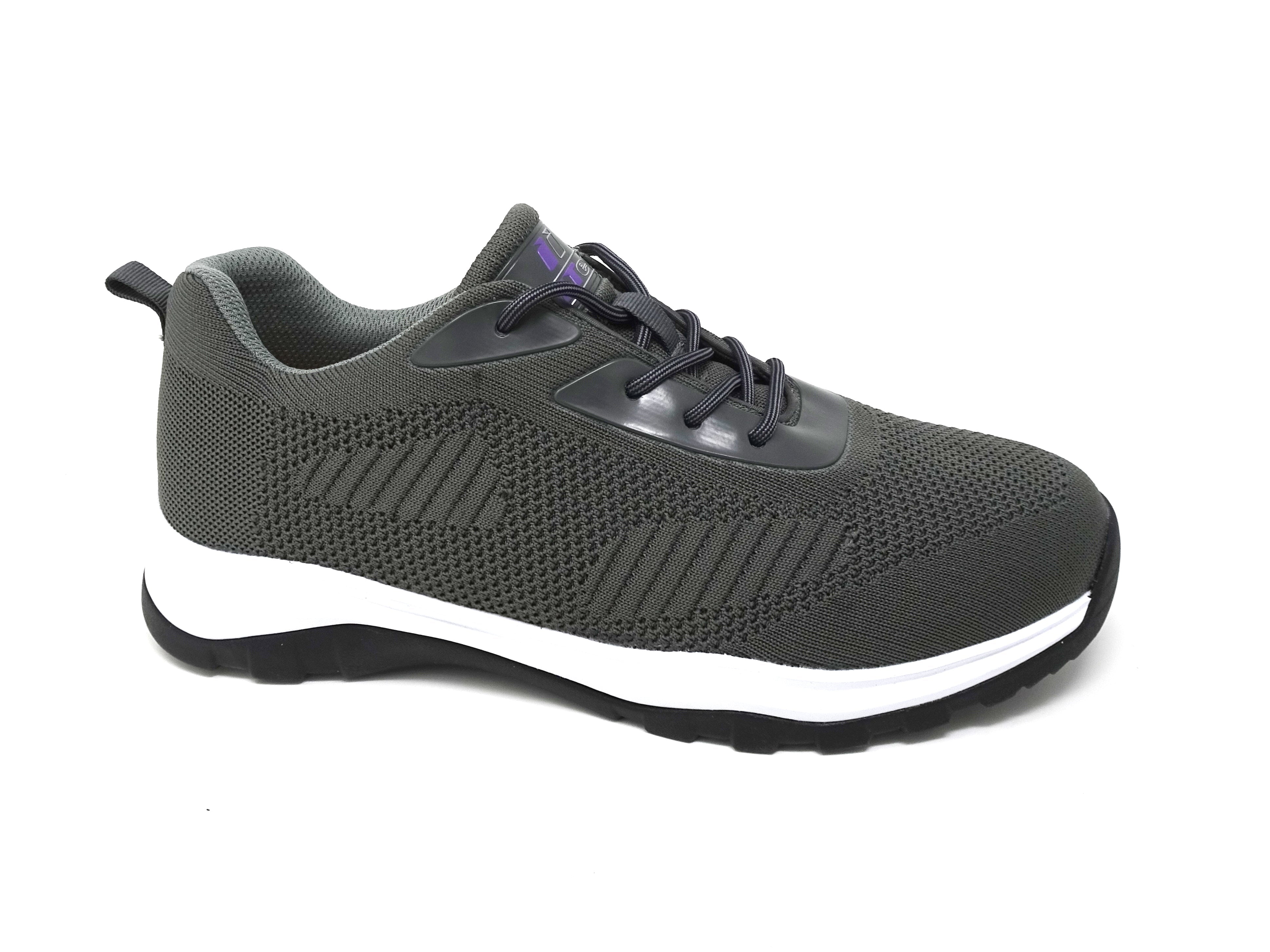 FITec 9735-5L Gray - Men's Laces Walking Shoes with Slip Resistant Sol ...